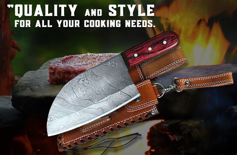 Damascus Dominion - Almazan Custom Handmade Damascus Steel Chef Knife ...